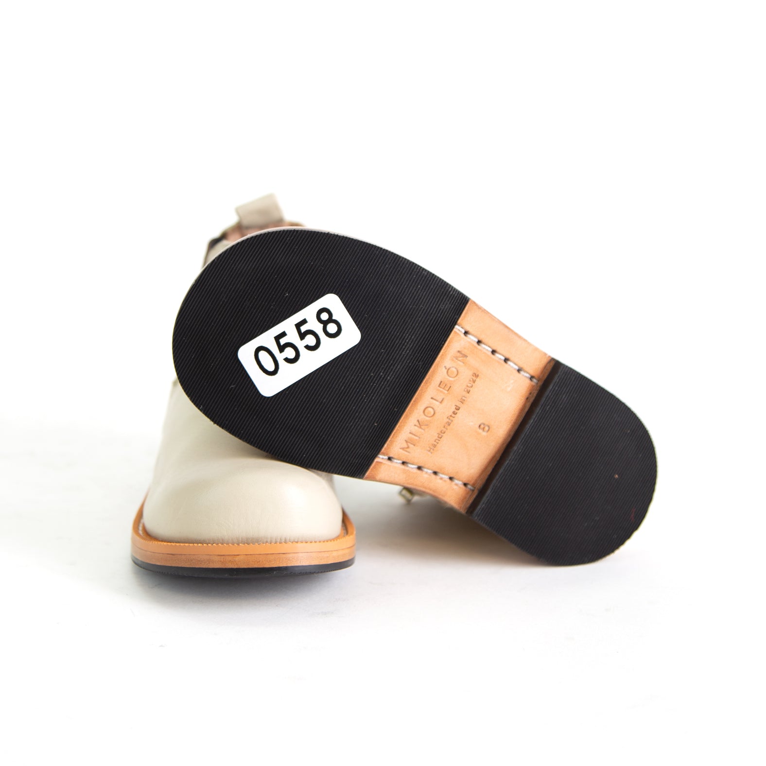MS0558 - Chelsea Hawks Boots Bone SAMPLE | Sustainable Fashion made by ...
