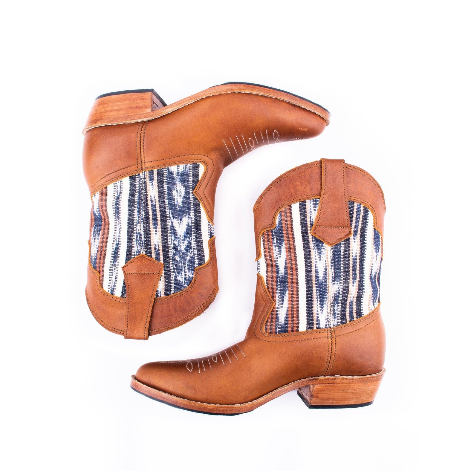 MS4078 - Adela Artisan Boots Chai & Roble - SAMPLE | Sustainable ...